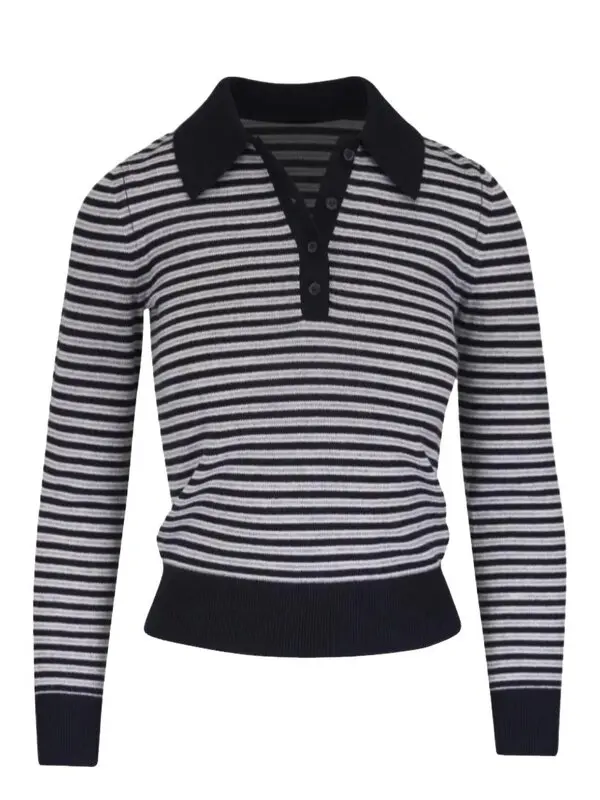 NILI LOTAN Prescott Polo Shirt - Black
