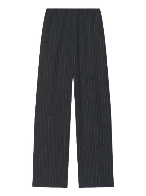 Nanushka Arvenn Pinstripe Trousers - Black