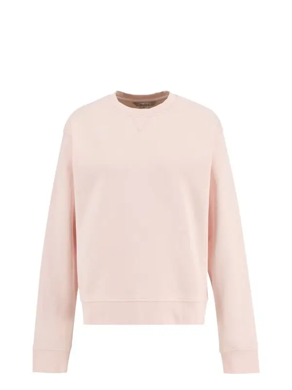 Barbour Logo Crew Neck Sweatshirt - Nude