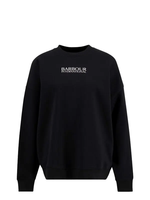 Barbour International Logo Crew Neck Sweatshirt - Black