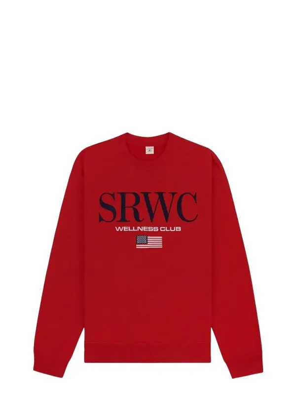 SPORTY  RICH Sporty & Rich Embroidered Crewneck Sweatshirt - No