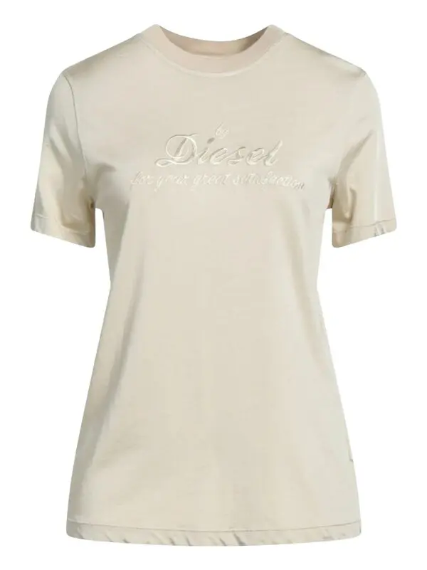 DIESEL® Embroidered Logo T-shirt - Beige