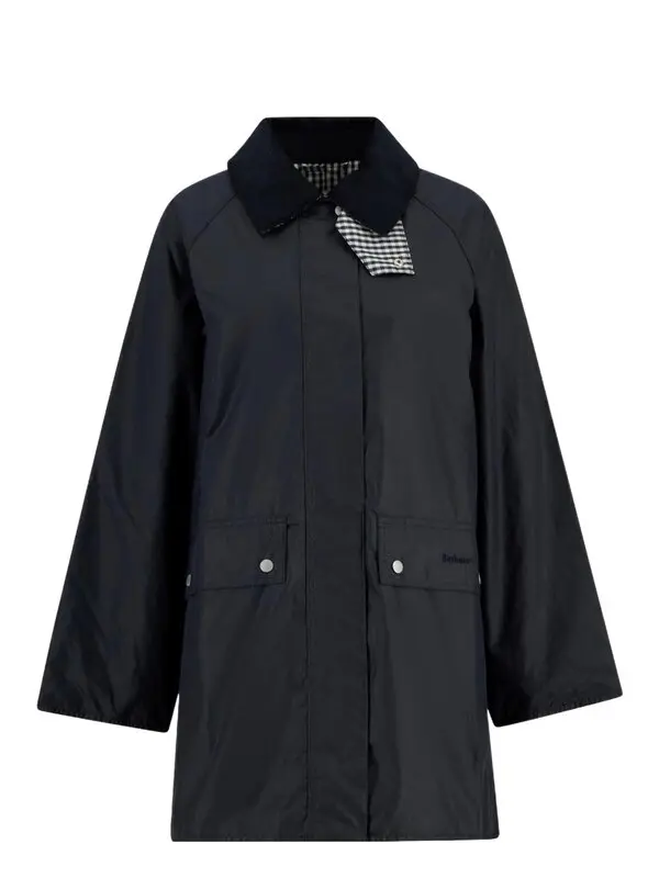 Barbour Wren Waxed Jacket - Black