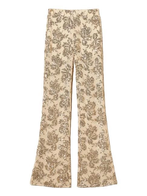 TWINSET Sequin-embellished Trousers - Nude