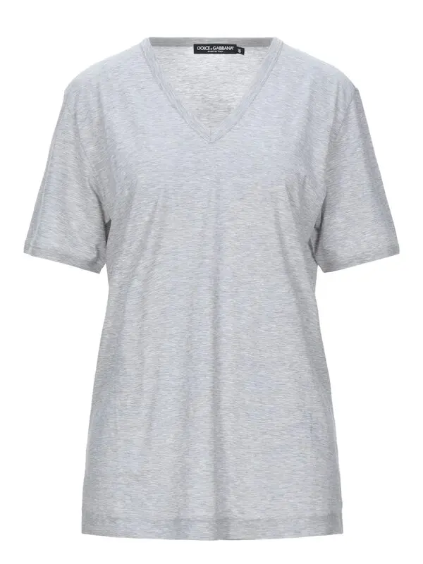 Dolce & Gabbana V-neck Short-sleeve T-shirt - Grey