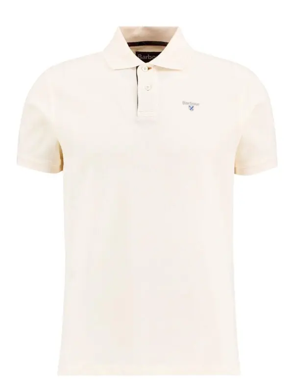 Barbour Logo Embroidered Polo Shirt - White