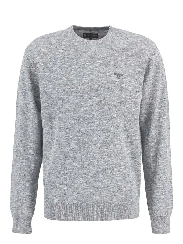 Barbour Flaxby Crew Neck Sweater - Gray