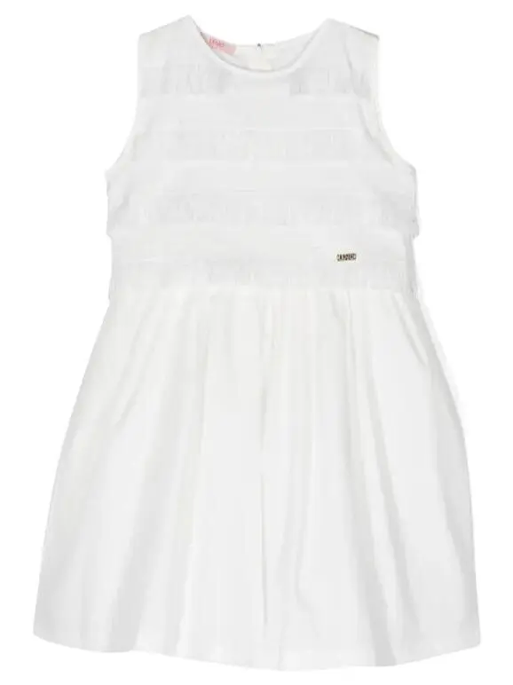 Liu Jo Sleeveless Fringed Dress - White