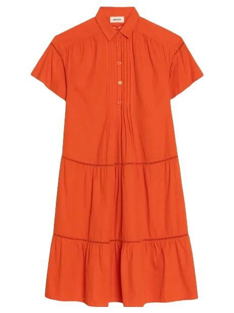 Zadig&Voltaire Sepia Pleated Dress - Red