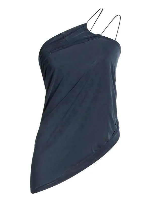 Jacquemus Asymmetrical Slit Skirt - Charcoal Color