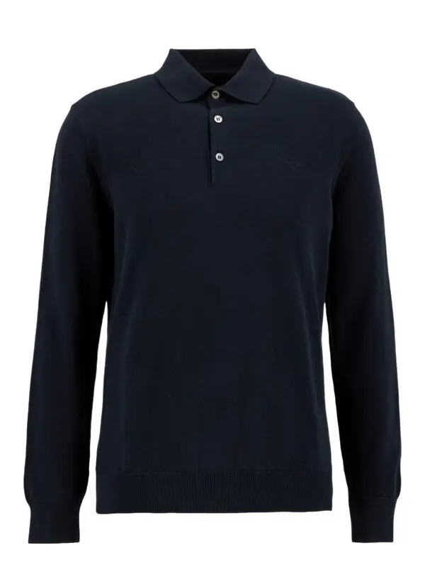 Barbour Knitted Polo - Black