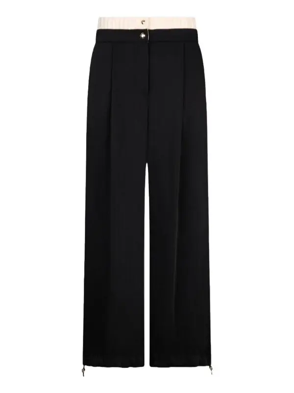 Liu Jo Double Waistband Trousers - Black
