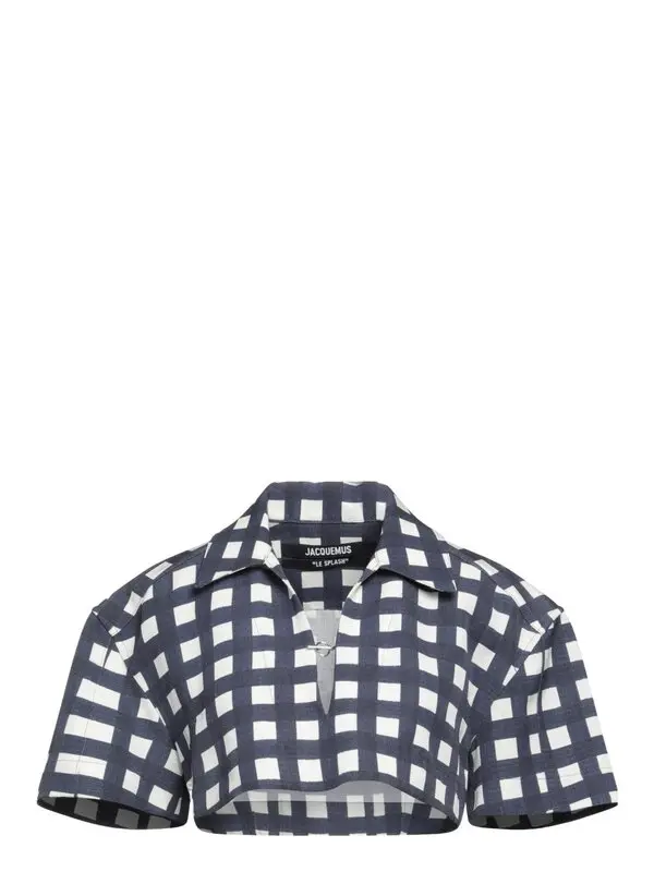 Jacquemus Check Tops - Blue