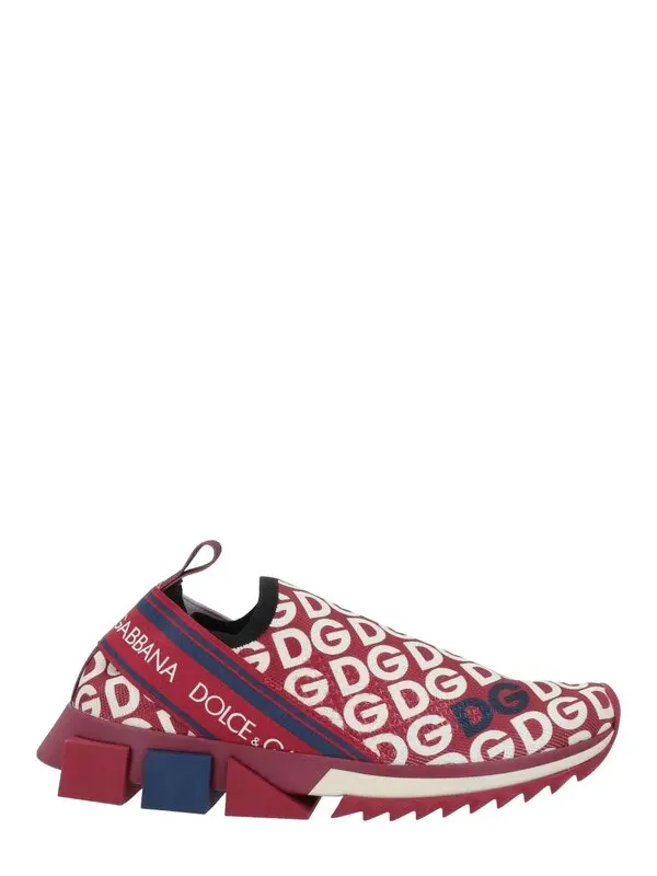 Dolce & Gabbana Logo Print Sneakers - Red