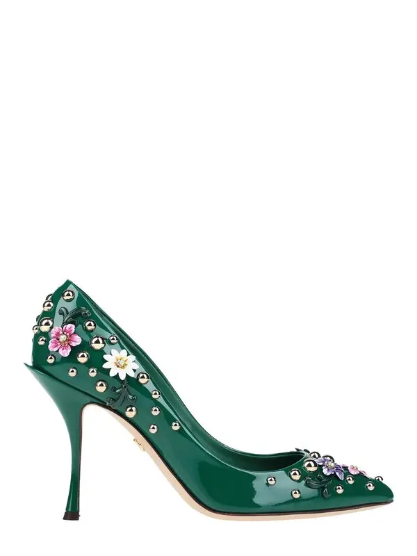 Dolce & Gabbana Embellished Stiletto Pumps - Green