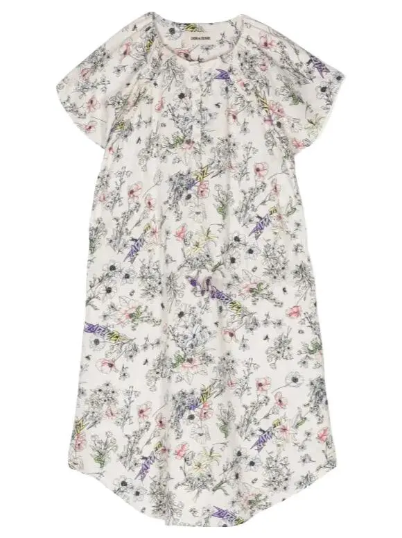 Zadig&Voltaire Floral-print Twill Dress - White