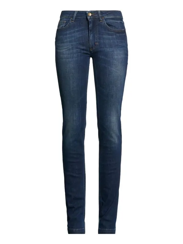 Dolce & Gabbana Dark Wash Skinny Jeans - Blue