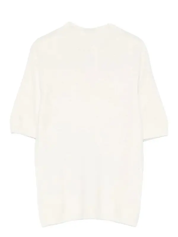 Liu Jo Short-sleeve Knitted Top - White