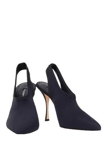 Dolce & Gabbana Pointed Toe Slingback High Heels - Black