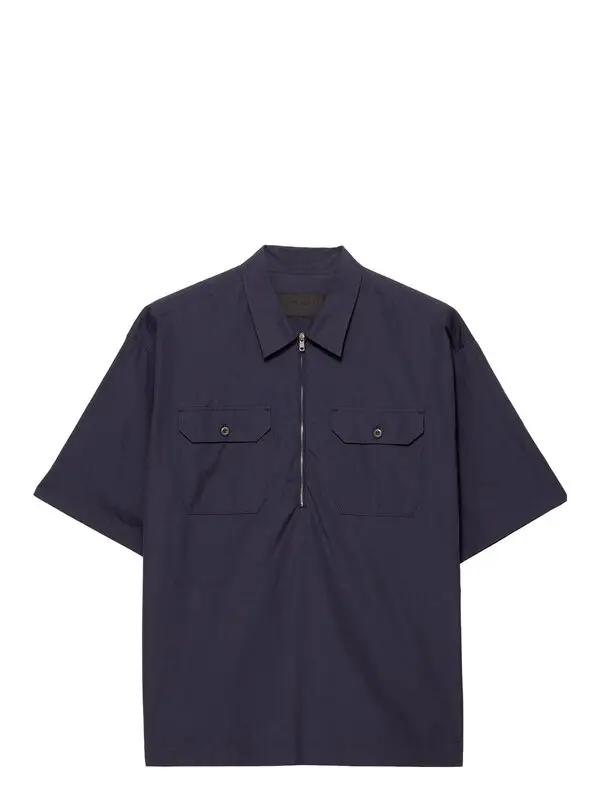Prada Short-sleeved Cotton Shirt - Blue