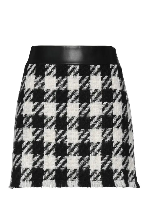 Dolce & Gabbana Plaid Midi Skirt - Black