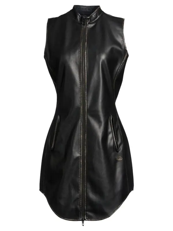 DIESEL® Sleeveless Zip-up Dress - Black