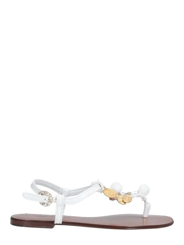 Dolce & Gabbana Embellished Flip Flops - No