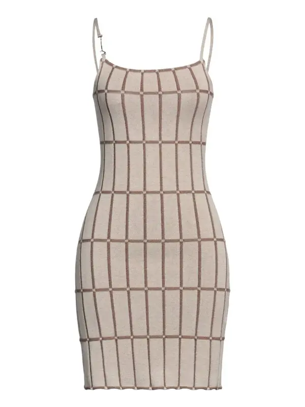 Jacquemus Bodycon Two-tone Dress - Beige