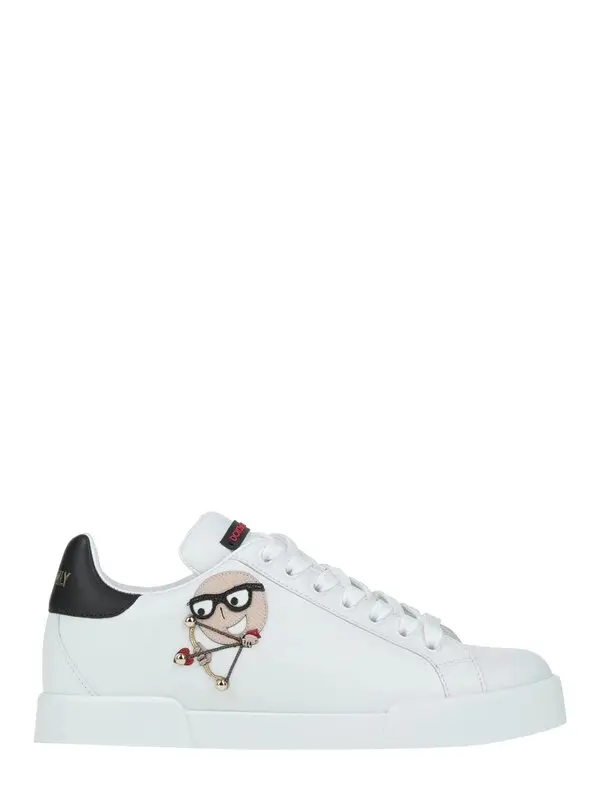 Dolce & Gabbana Embellished Low-top Sneakers - White