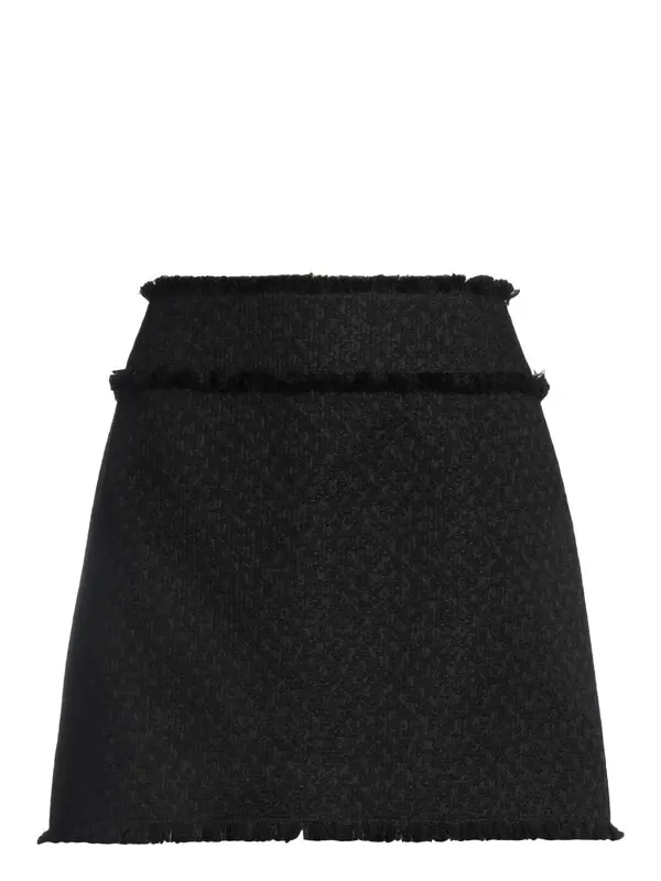 Dolce & Gabbana A-line Wool Skirt - Black