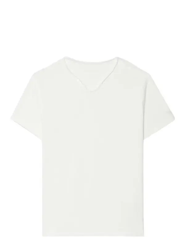 Zadig&Voltaire Monastir V-neck Cotton T-shirt - Judo