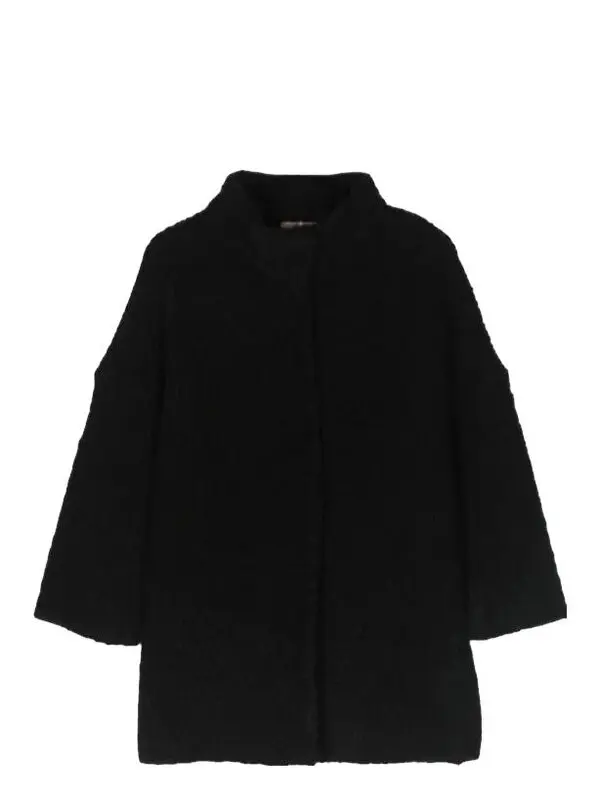 Liu Jo Faux Shearling Coat - Black
