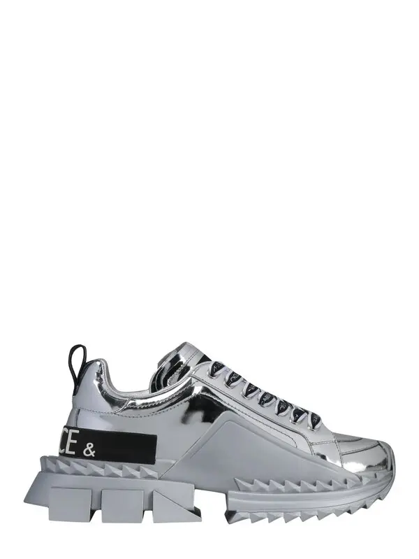 Dolce & Gabbana Chunky Sole Lace-up Sneakers - Gray