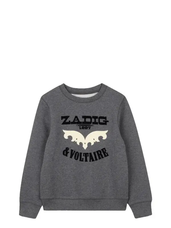 Zadig&Voltaire Logo Print Crewneck Sweatshirt - Black