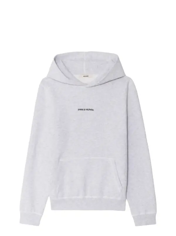 Zadig&Voltaire Sanchi Photo-patch Hoodie - Light Gray