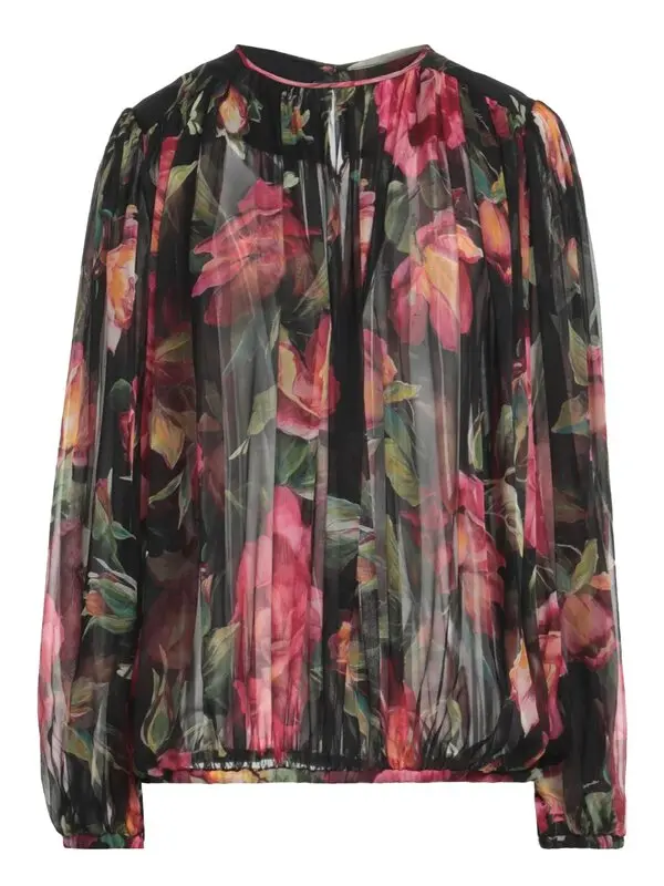 Dolce & Gabbana Floral Bohemian Shirt - Black