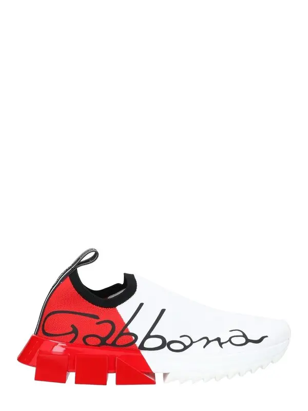 Dolce & Gabbana Letter Print Sock Sneakers - No