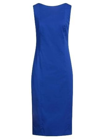 Max Mara Sleeveless Crewneck Midi Dress - Blue