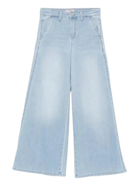 Liu Jo Button Closure Wide-leg Jeans - Blue