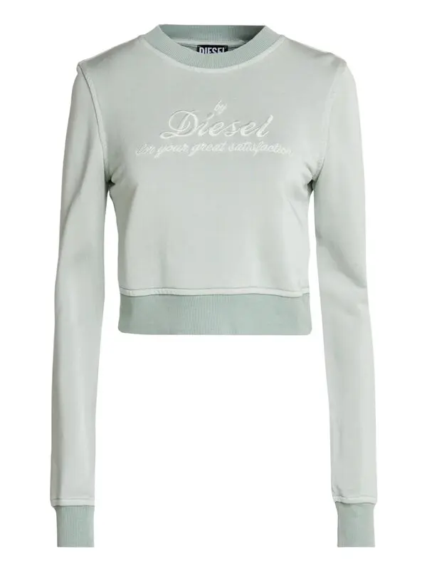 DIESEL® Embroidered Logo Fleece Sweatshirt - Green
