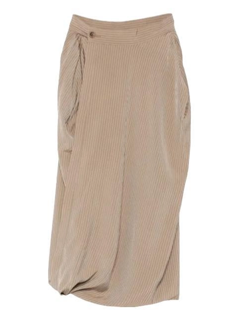 UMA WANG Belt Loop Midi Skirt - Nude
