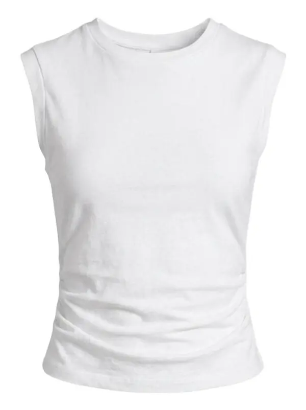 ALLSAINTS West Ruched Sleeveless Top - Black
