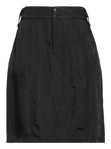 Saint Laurent Solid-color A-line Skirt - Black