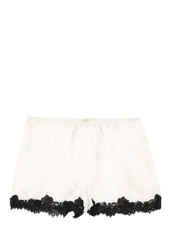 DÔEN Iona Lace-trim Shorts - White