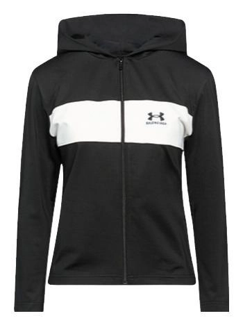 Balenciaga Two-tone Jersey Hooded Track Jacket - Black
