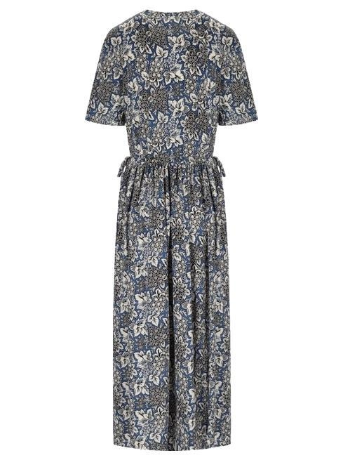Max Mara Printed Maxi Dress - Gray
