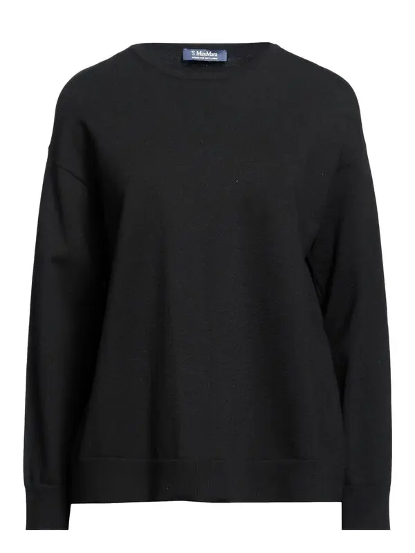 Max Mara Long Sleeve Knit Top - Black
