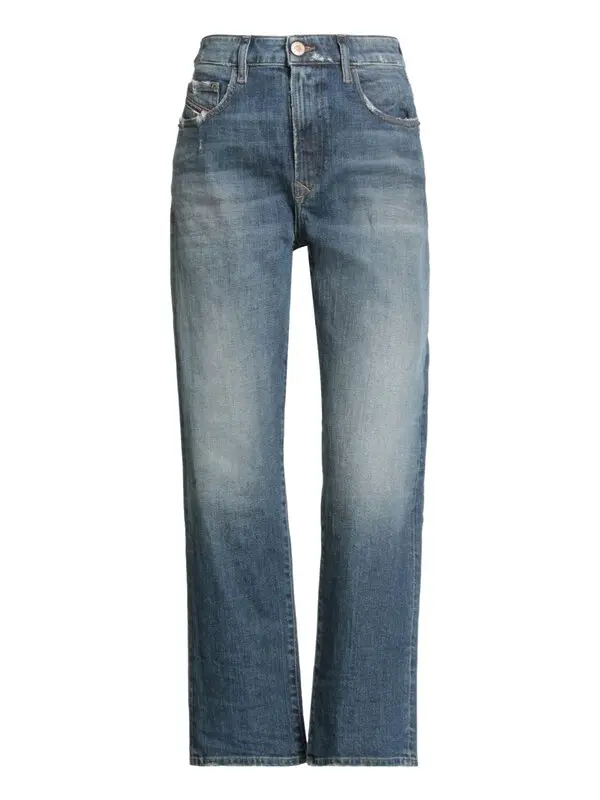 DIESEL® Dark Wash Straight Leg Denim Pants - Blue