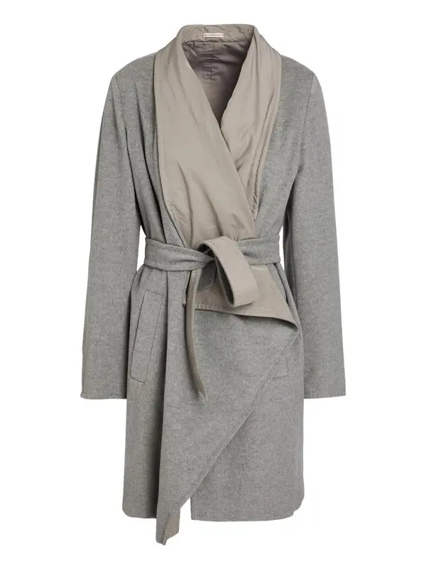 Max Mara Belted Coat - Grey