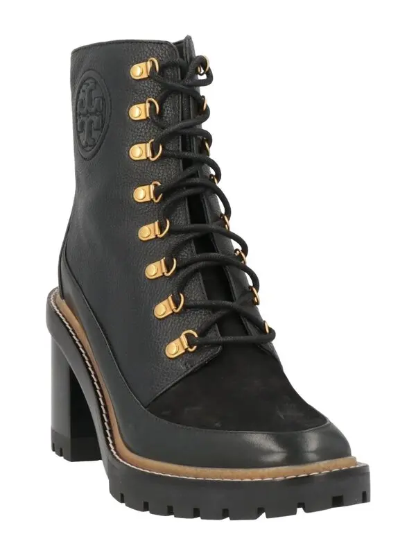 Tory Burch Lace-up Ankle Boots - Black